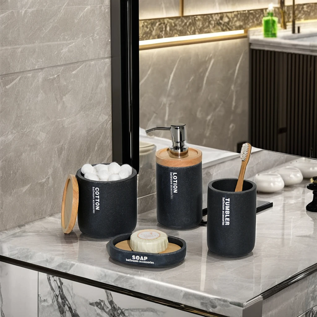 Hotel Bathroom Sanitary Ware Items Hand Soap Dispenser Polyresin and ...