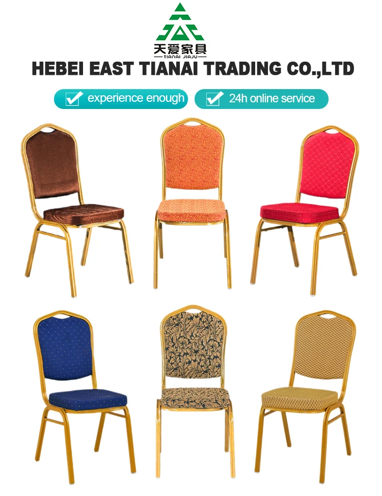 Crown Back Stackable Hotel Banquet Chair Burgundy Pattern Fabric With ...