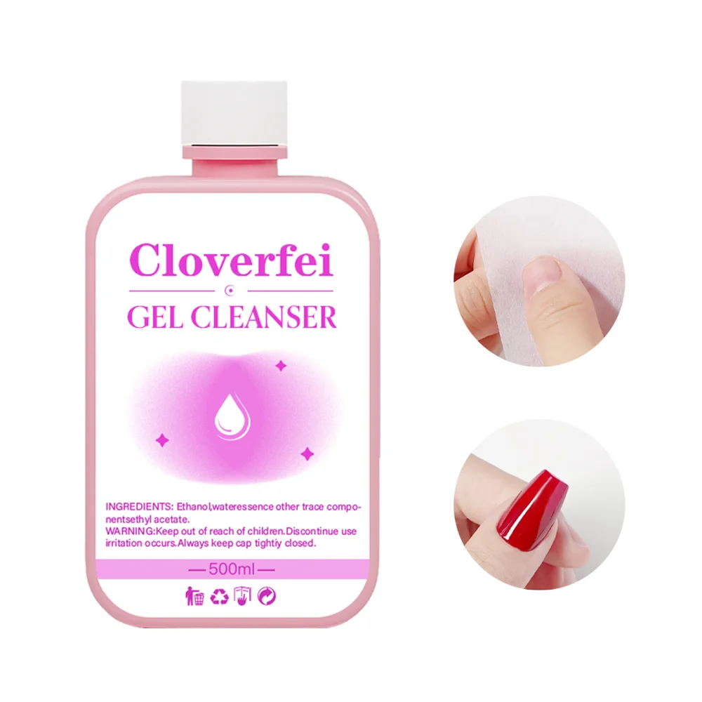 500ml Nail Cleaner Remover Nail Art Surface Sticky Degreaser Cleaning ...