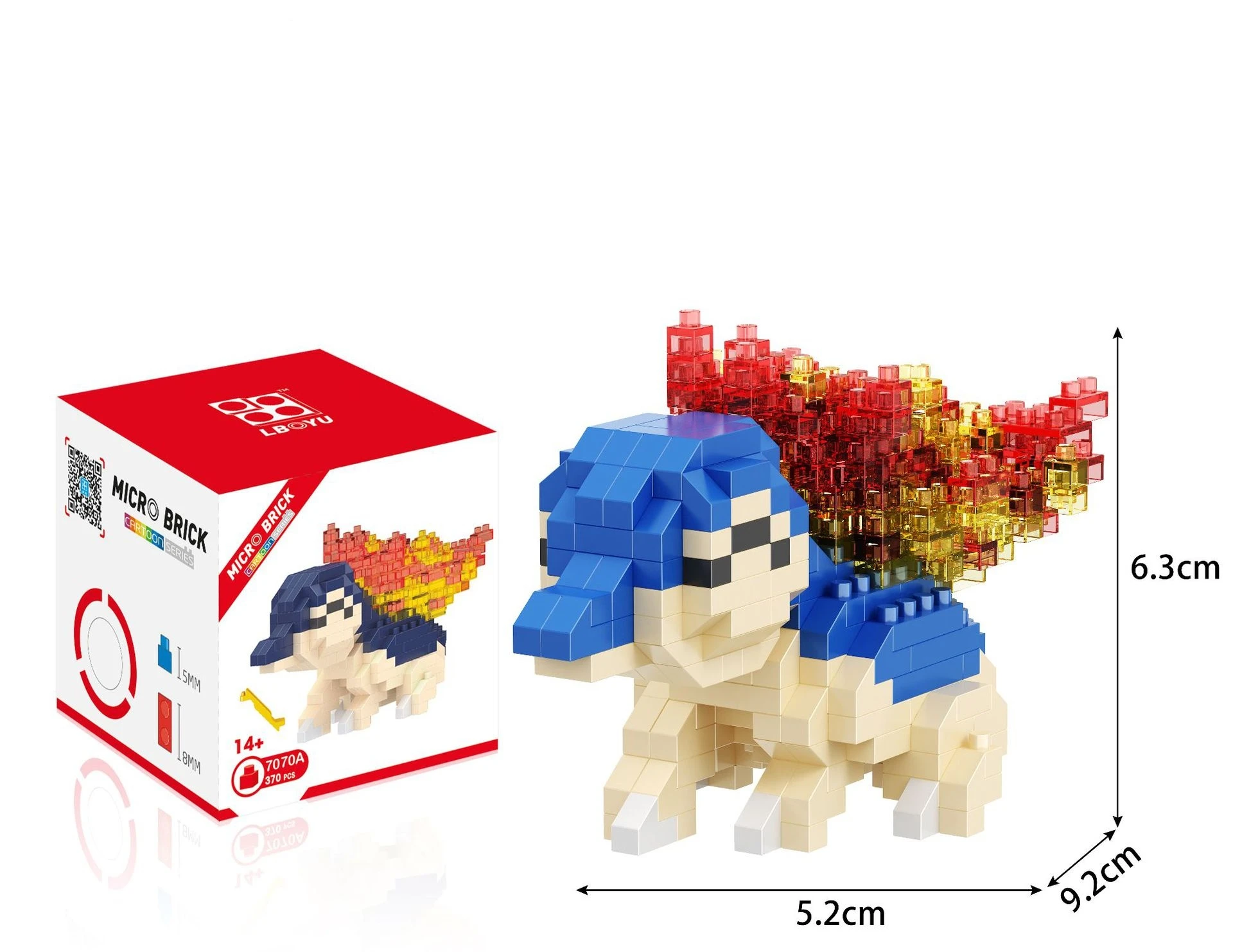 8072A 8093A 7064A Anime Character Model Building Block Sets