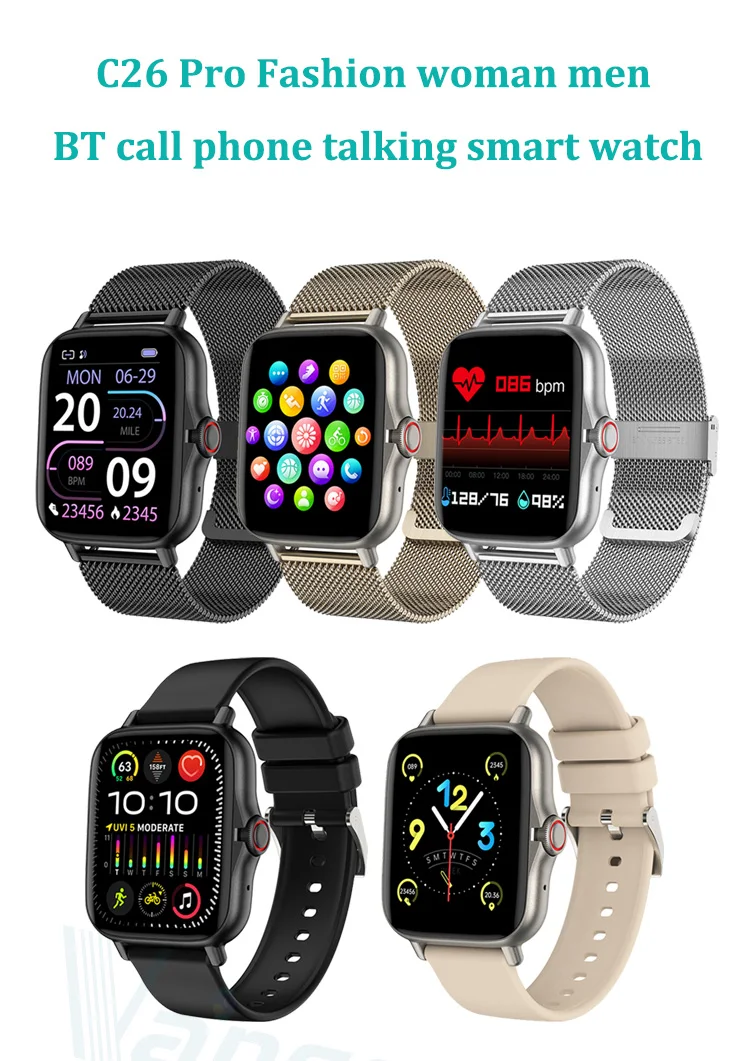 Vanssa C26 Pro Smartwatch - Versatile and Feature-rich