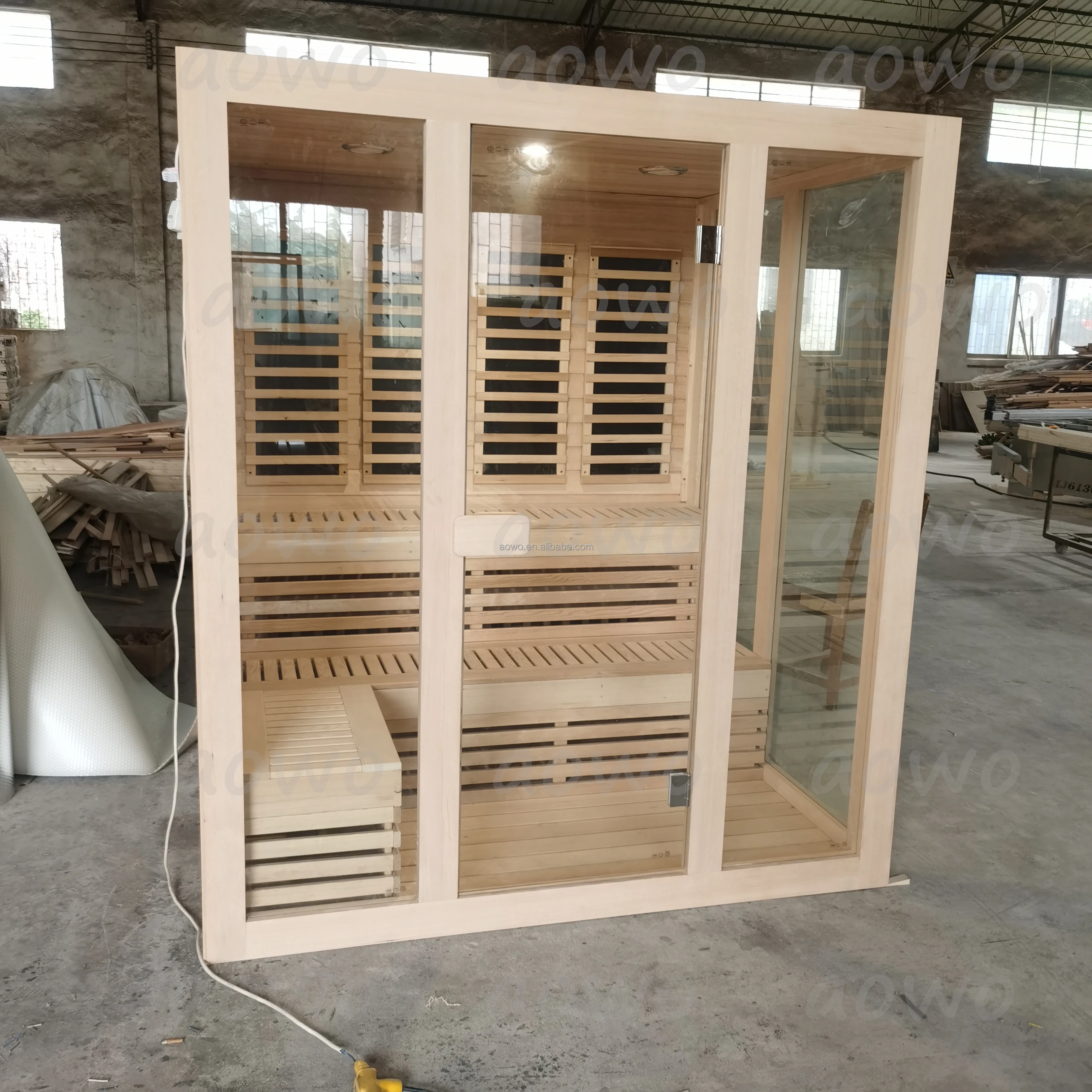 Sauna Steam Tent Hemlock Soild Surfacing Wood Steam-sauna Box ...