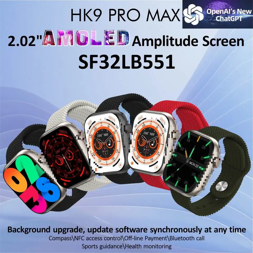 Hk9 Pro Max Ultra Series 9 Smart Watch Hk9 Pro Max Amoled Ekran Reloj ...