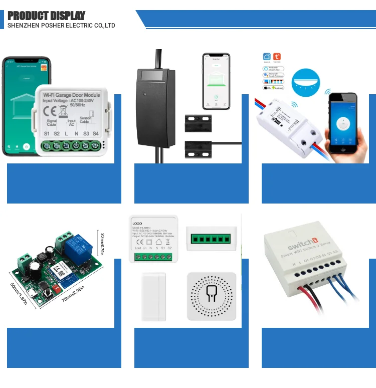 Smart Home Garage Door Opener Tuya App Remote Control Smart Switch Wifi ...