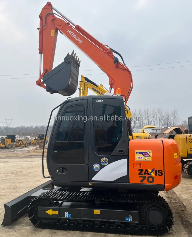 Japanese Made Second-hand Hitachi ZX70 Household Excavator 7-ton Excavator Mini ZX70 Used Track ...