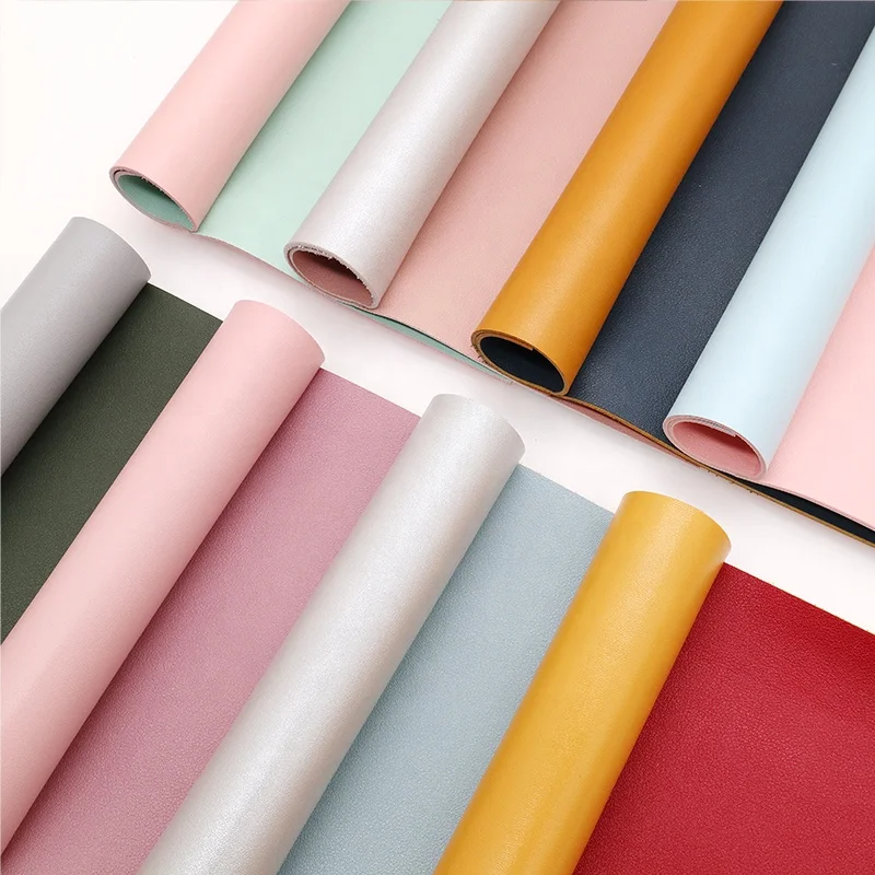 Double Faced Pu Synthetic Leather Pebble Faux Leather Two Sided Leather ...