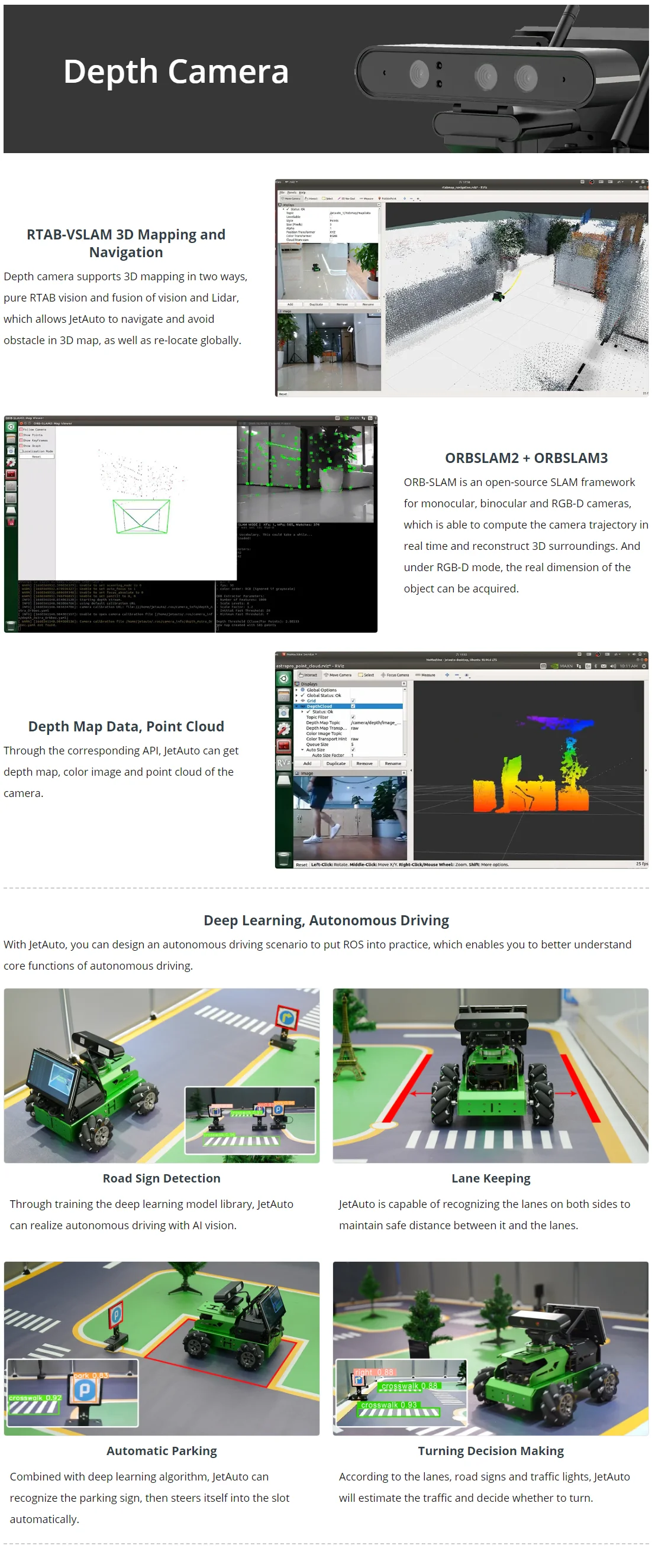 Hiwonder Jetauto Ros Robot Car Powered By Jetson Nano With Lidar Depth ...