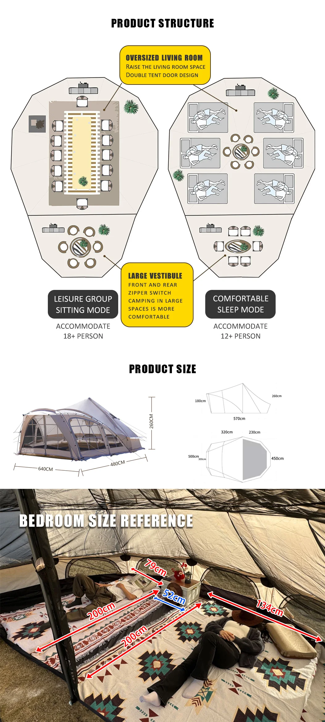 GOFUN Yurt House Glamping Tent - Luxury Camping Experience