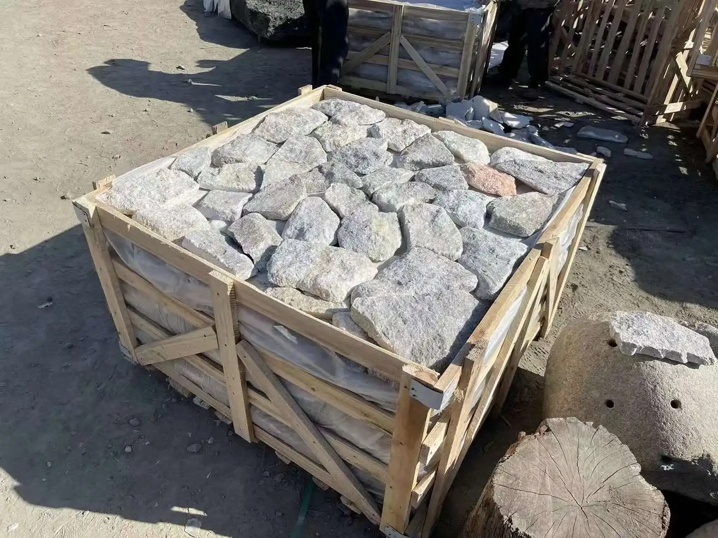 Limestone Travertine Quartzite White Beige Irregular Loose Stone ...