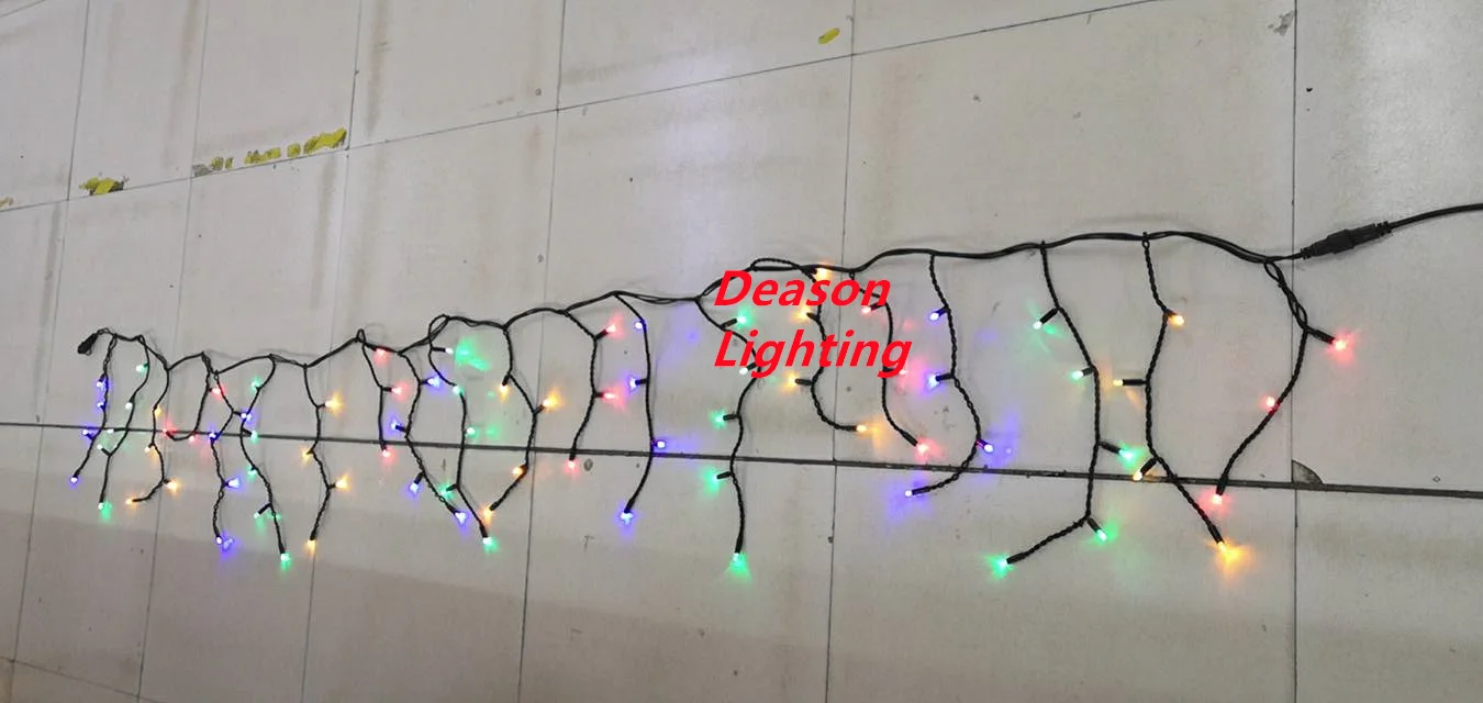 3m 5m 10m Width Dropping Icicle Flash LED Christmas Fairy String Lights ...
