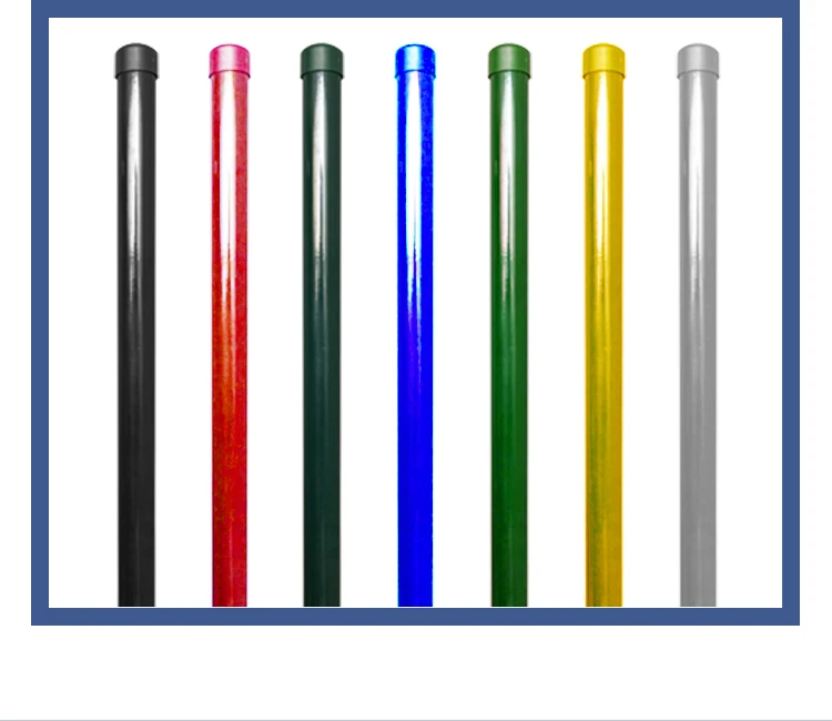 High Quality Round Metal Fencing Tube Post - Galvanized