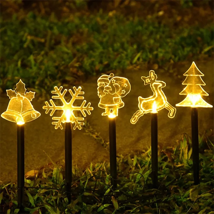 Solar Snowman Ground Lamp - Festive Outdoor Decor Lights