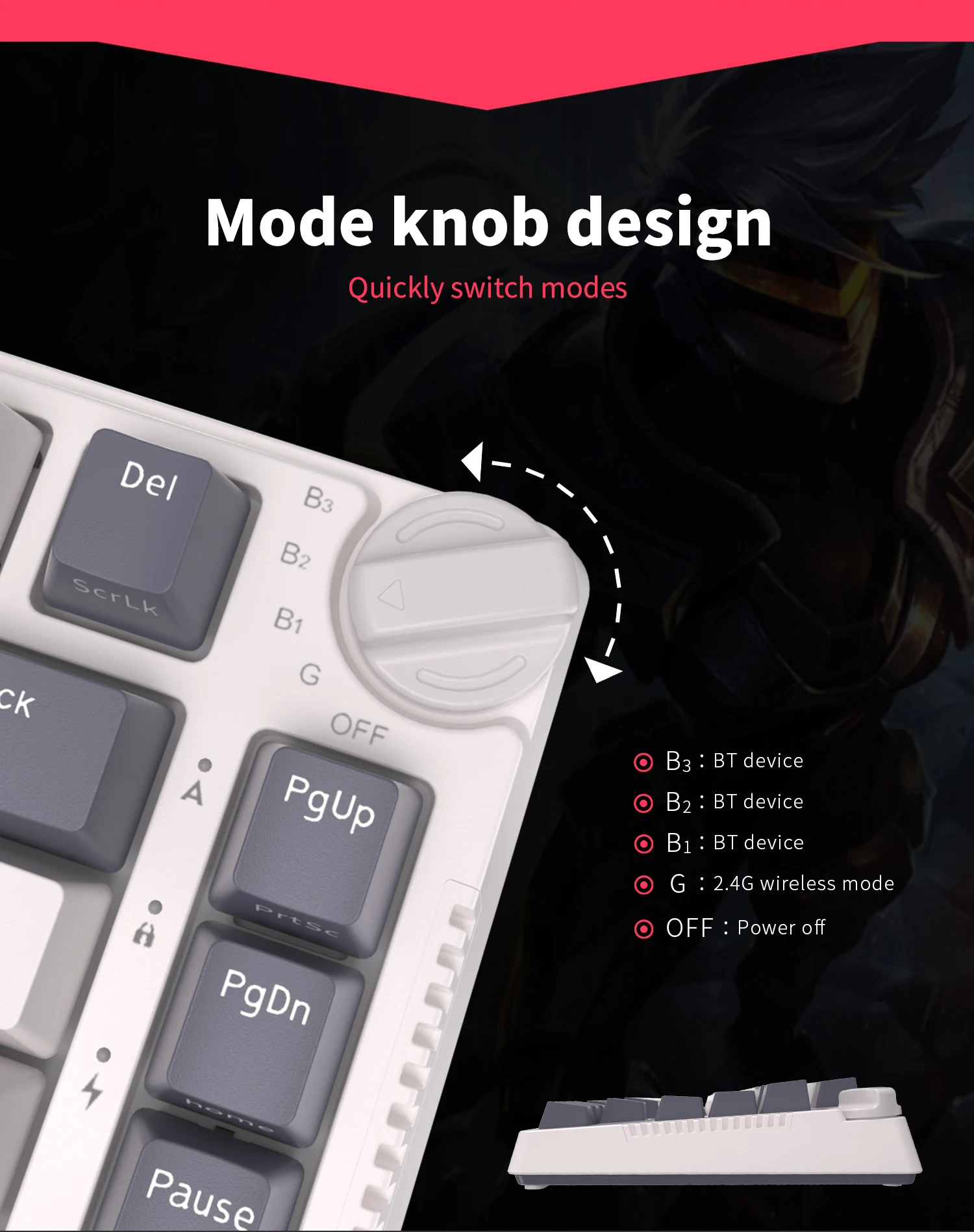 Royal Kludge RK H81 - 81 Key Mechanical Keyboard with RGB