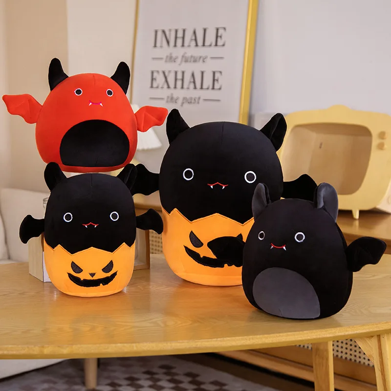 Dark Series Plush Bat Toy Pentacle Moon Bat Pumpkin Doll Stuffed Gothic ...