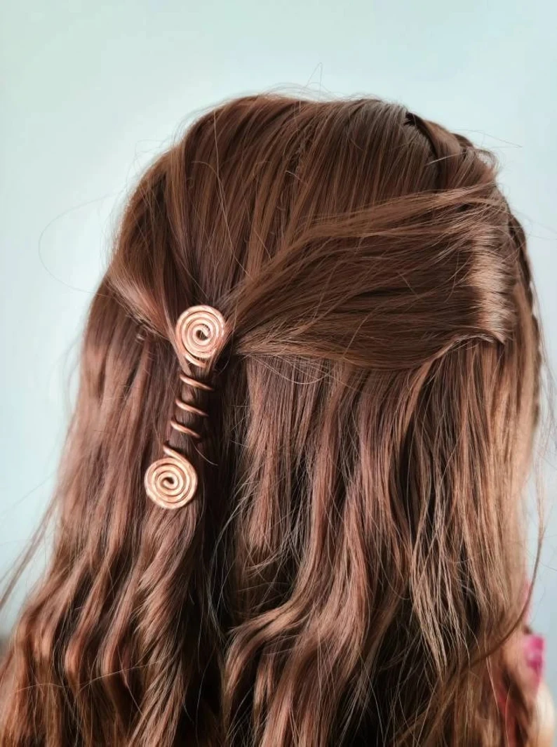 DAICY Hair Clips - Stylish Viking Vintage Dreadlocks Beads