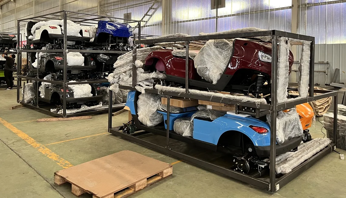 Off Road 4-seater Electric Golf Cart With Bump Custom Body Color Seat ...