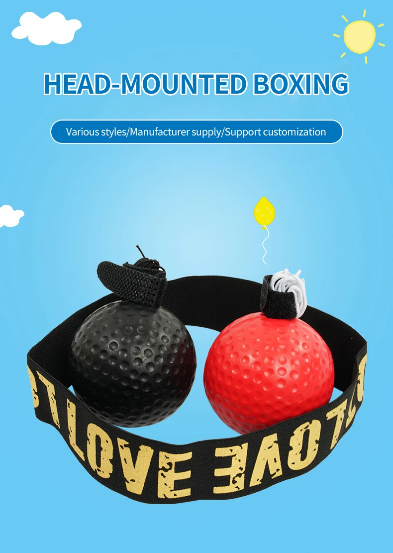 Speedball Punching Ball Boxing Speed Trainer Headband Punching Training ...