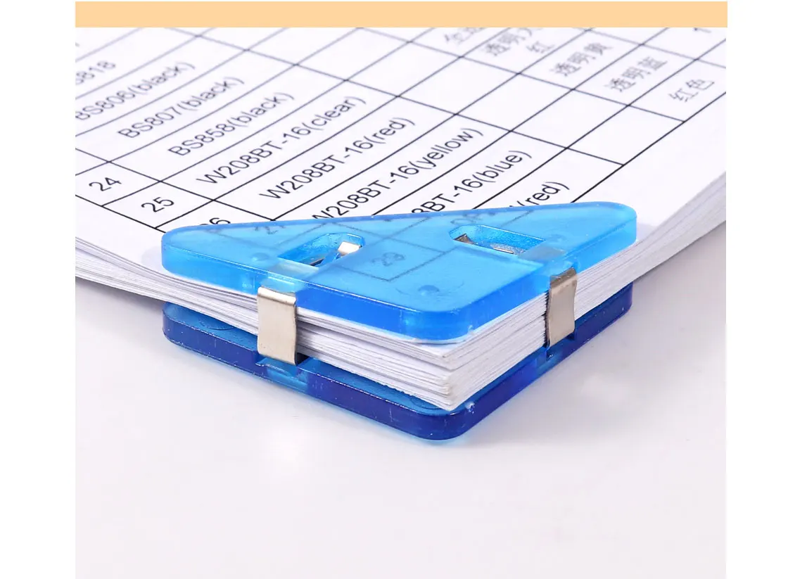 Foska Plastic Office and Student Book Corner Paper Clips Colorful ...