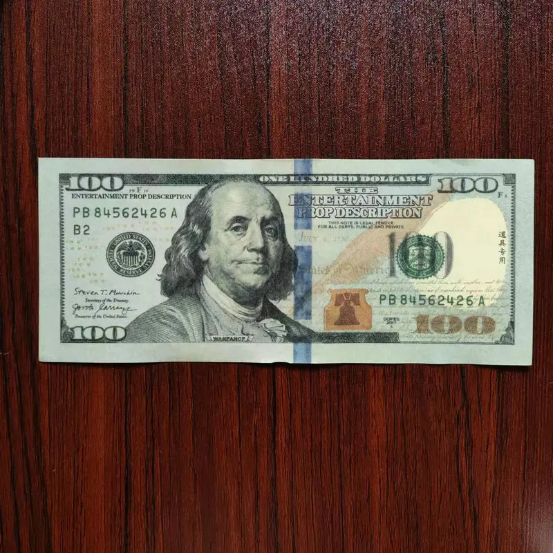 Nicro Paper Props 100 Dollar Bank Ancestor Money Notes Movie Prop Party ...