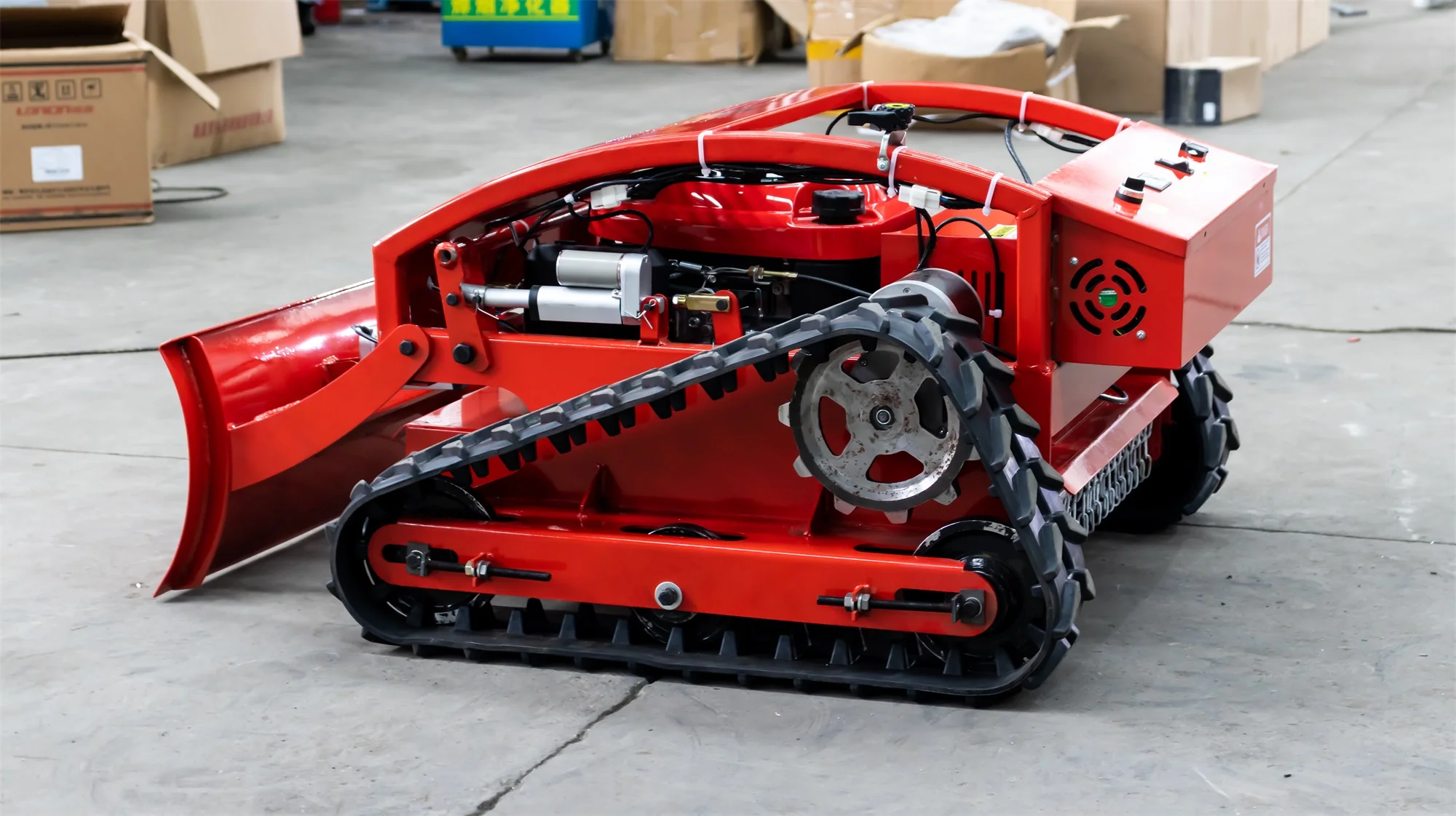 7.5hp/9hp Remote Control Slope Lawn Mower Agricultural Grass Cutter All ...