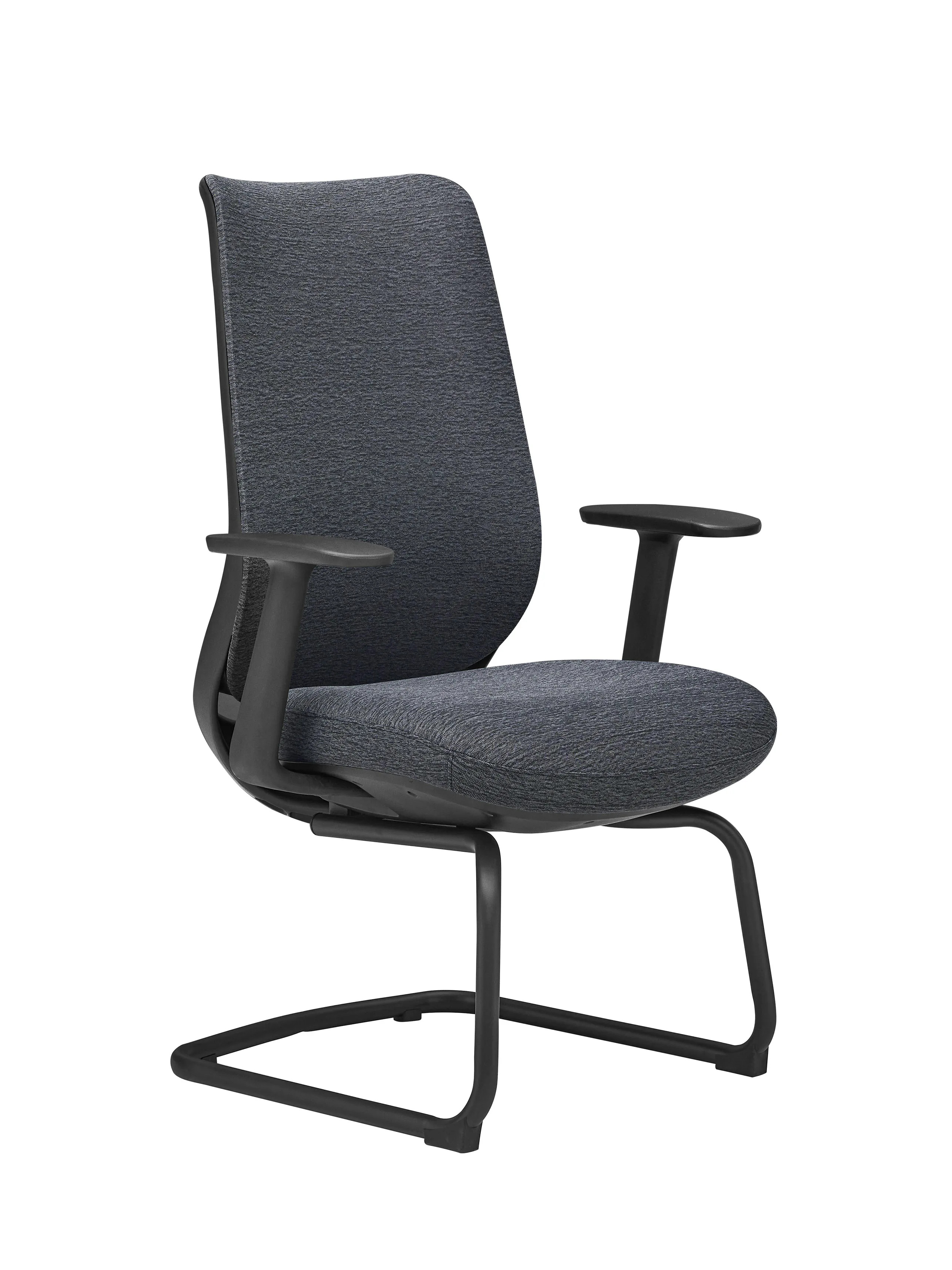 Power Coated Steel Foot Fixed Office Mesh Armrest Staff Meeting Chair ...
