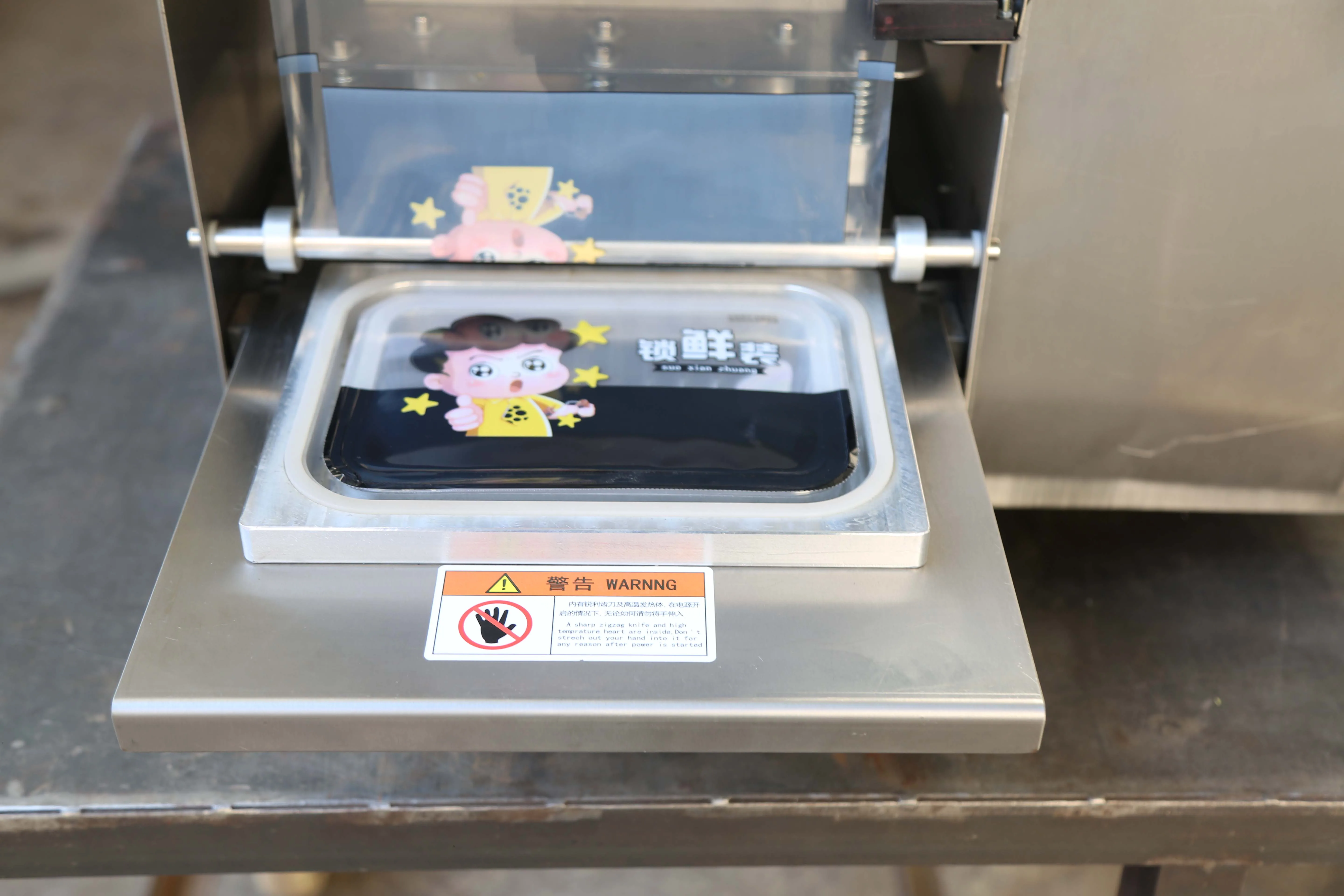 Semi Automatic Table Top Tray Sealer - Efficient Food Packaging