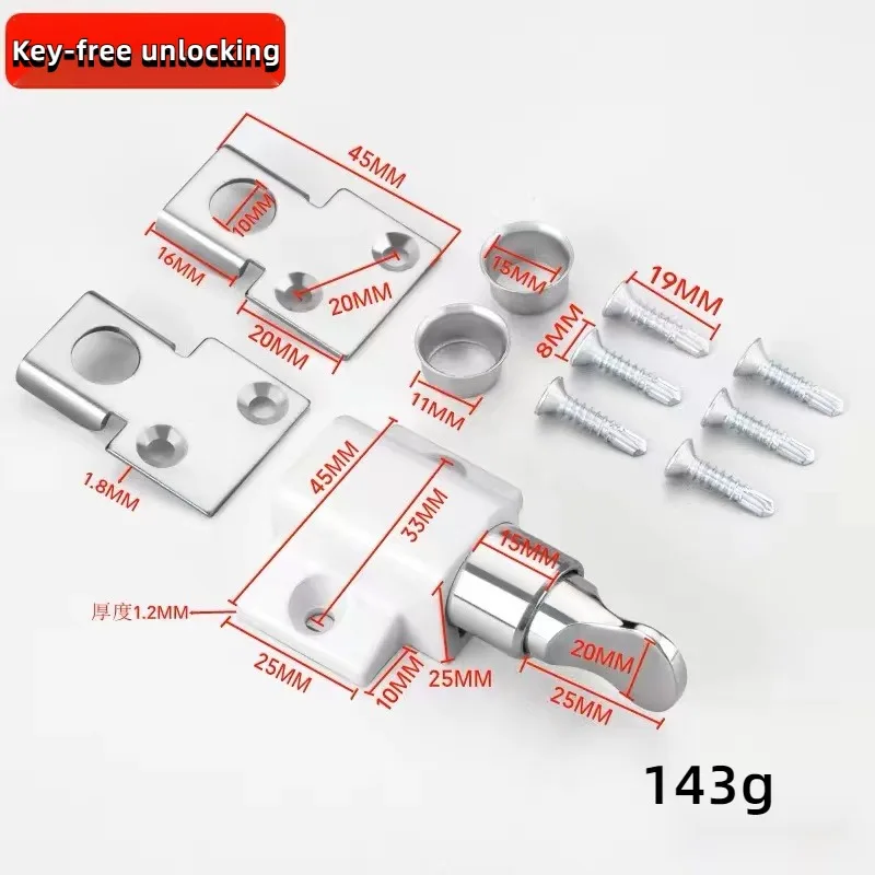 T-shaped Window Jammer Sash Lock Handle Latch Child protection Lock ...