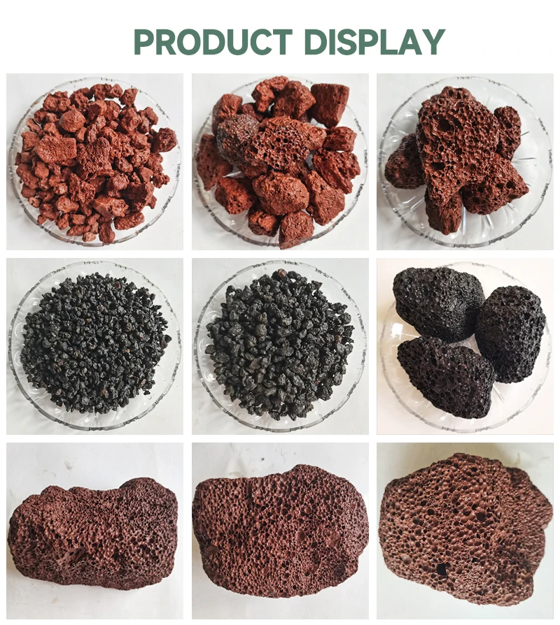 Selected Natural Volcanic Stone Balls Red Black Eco-friendly Customized ...