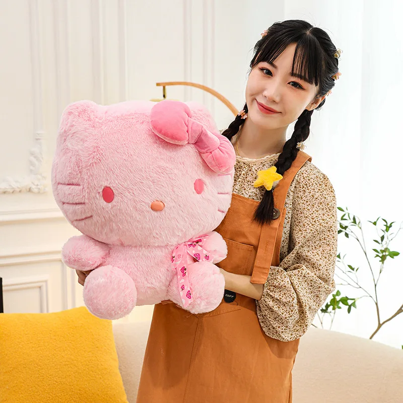 Sanrio Pink Cherry Kitty Doll Plushies Sakura Kt Cat Plush Toy Children ...