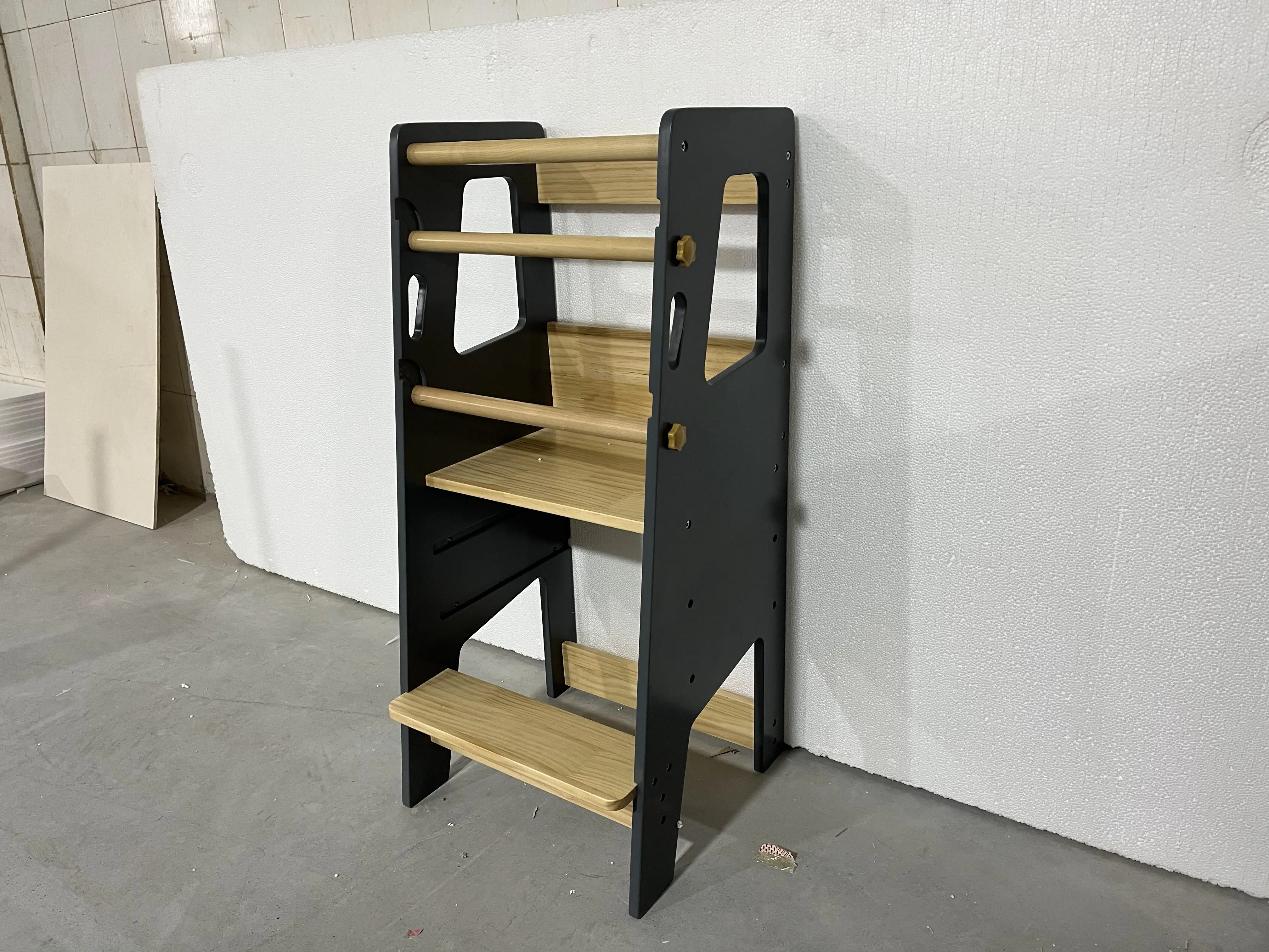 Lm Kids Kid Foldable Kitchen Helper Tower Step Stool Learning Tower For ...