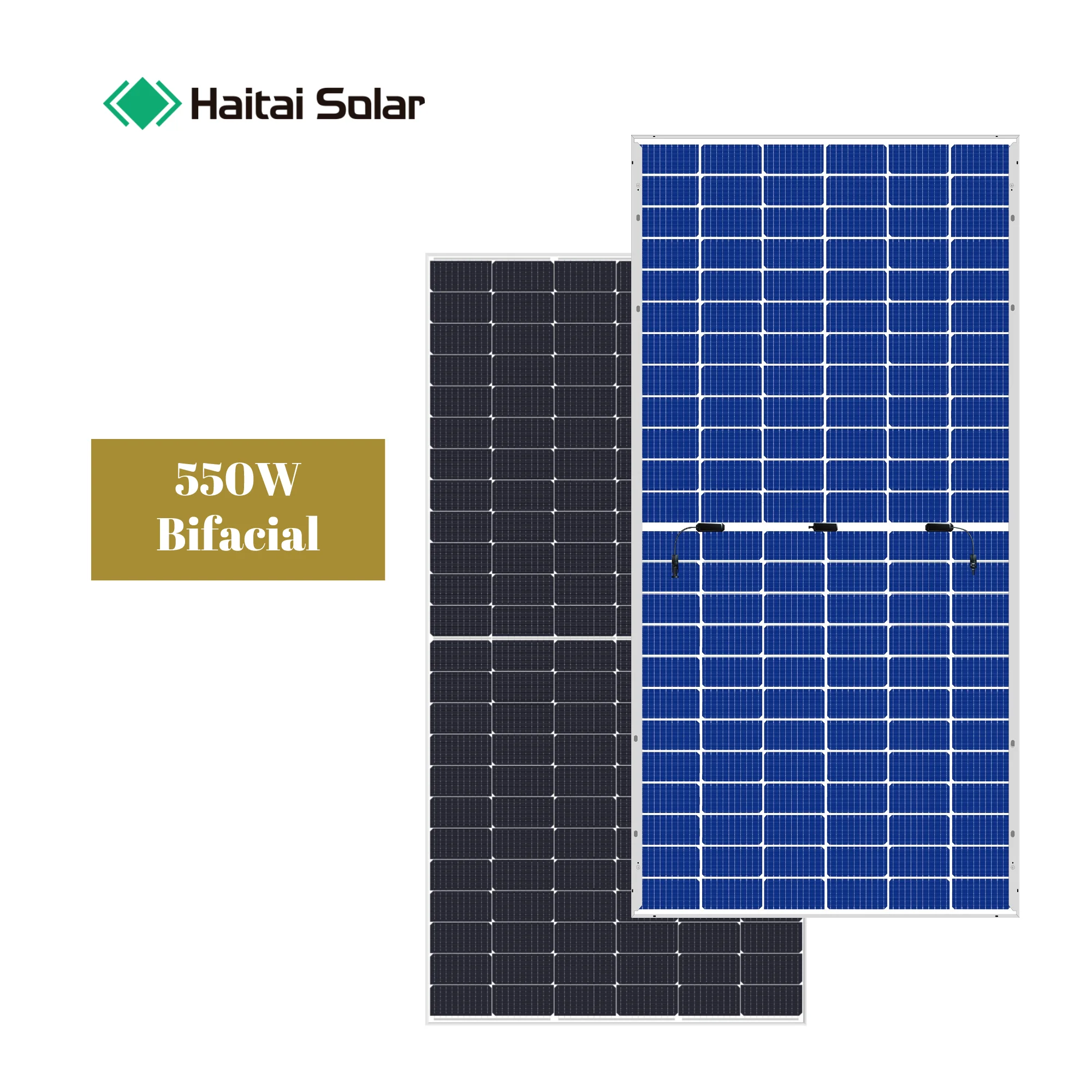 Haitai 555w 550w Bifacial Solar Plate Panel - Buy Solar Plate Panel ...
