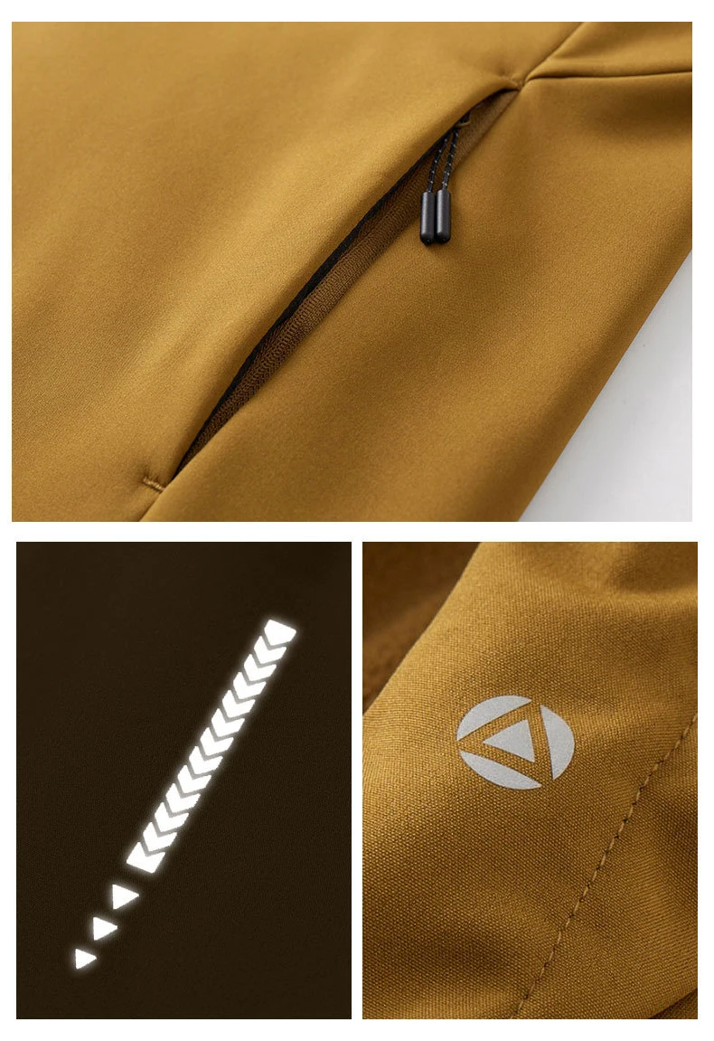 Custom Waterproof Soft Shell Hooded Jacket Wear Resistant Scratch ...