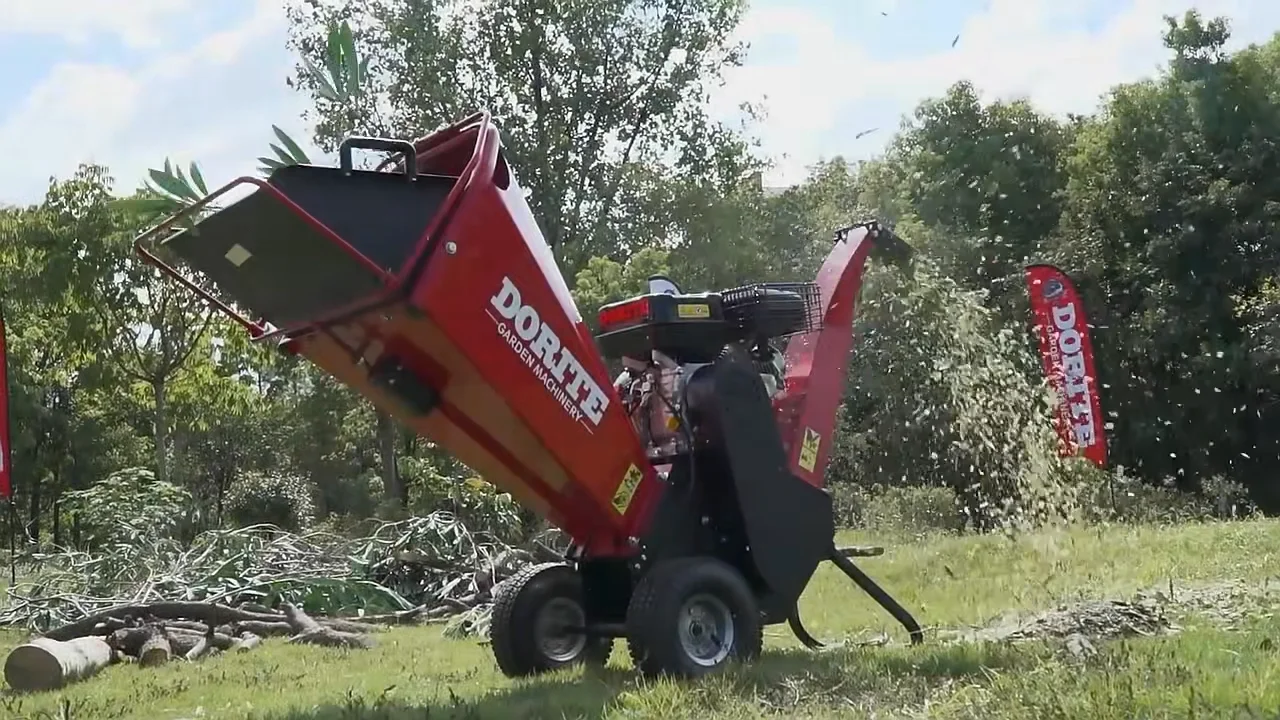 7hp Gasoline Engine Dr-gs-65h Tree Cutter Machine Wood Chipper - Buy ...