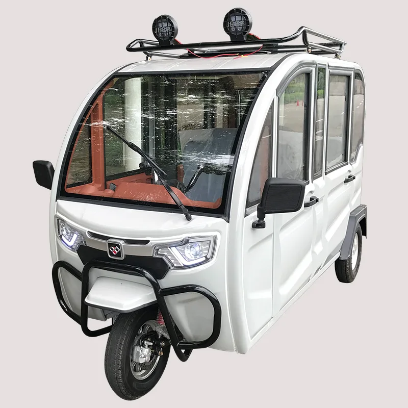 Long Range 3-Wheel Electric Rickshaw for Adults Closed Triciclo ...
