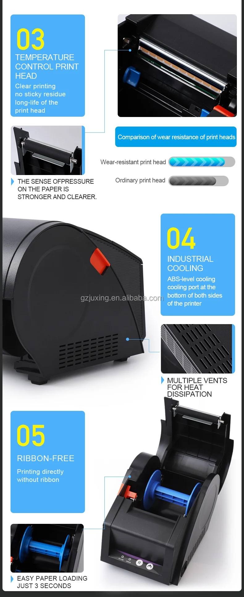 GP-3120TUC Gprinter - 3 Inch Thermal Label Printer for Retail