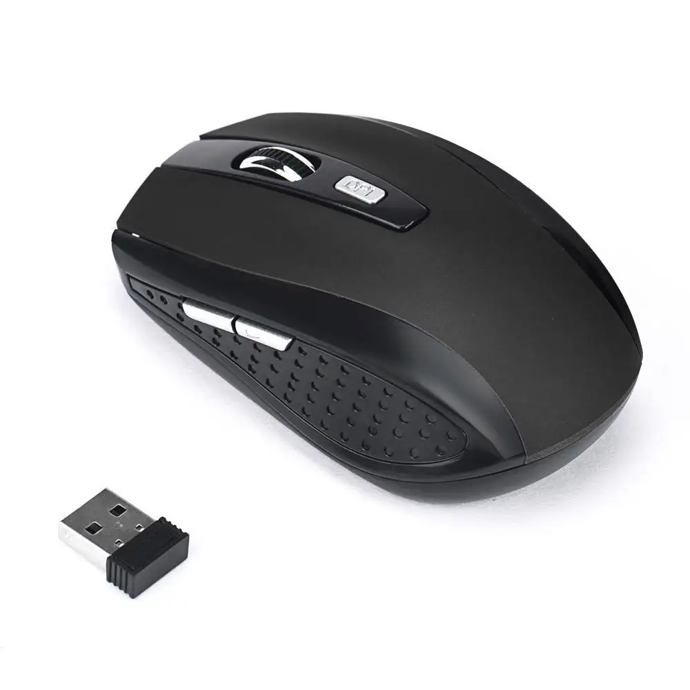 Usb Wireless Mouse 1200dpi Adjustable Receiver Optical Computer Mouse 2 ...