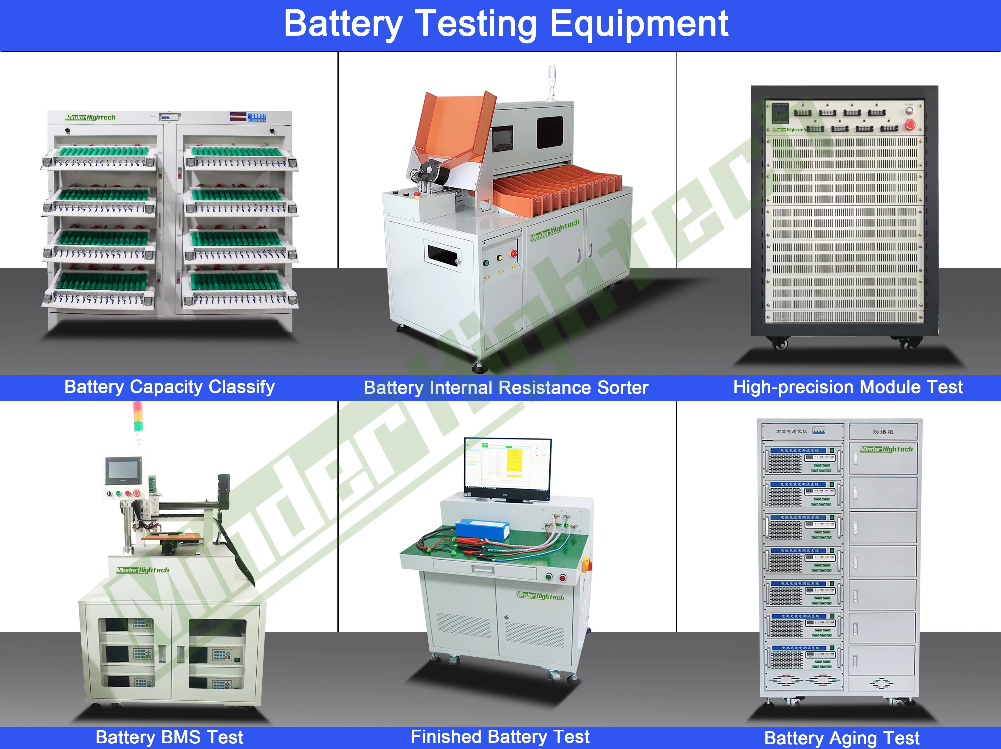 Lithium Ion Cylindrical Cell Grading Machine for Prismatic Batteries
