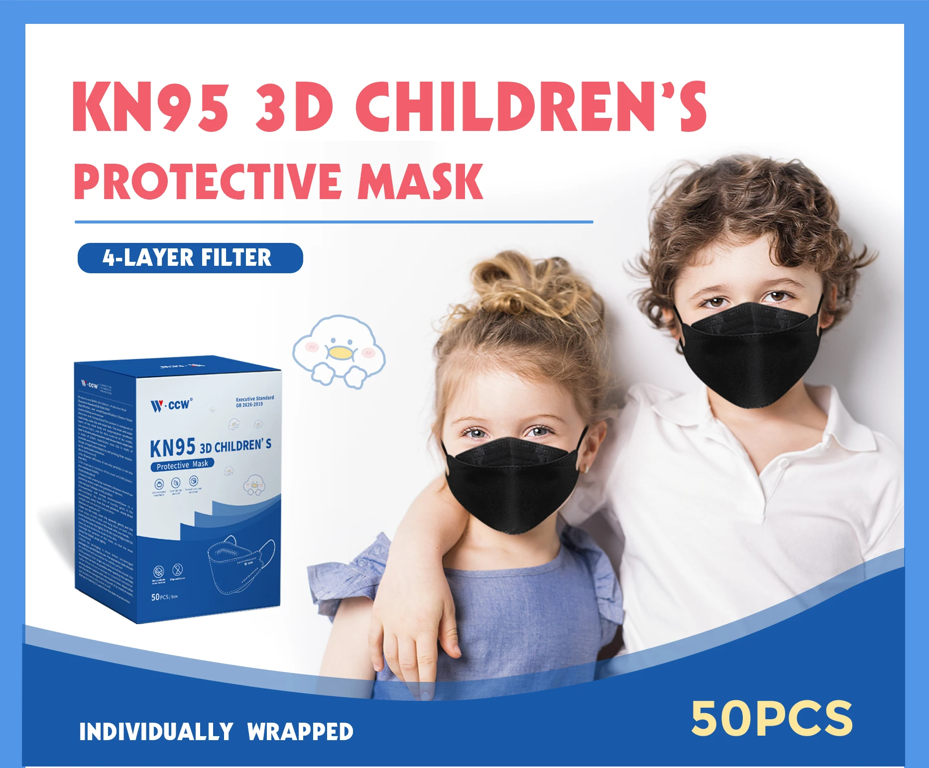 Maskkf94 Colored Kf94 Mask 4 Layers Facemask K94 Kn94 Disposable ...
