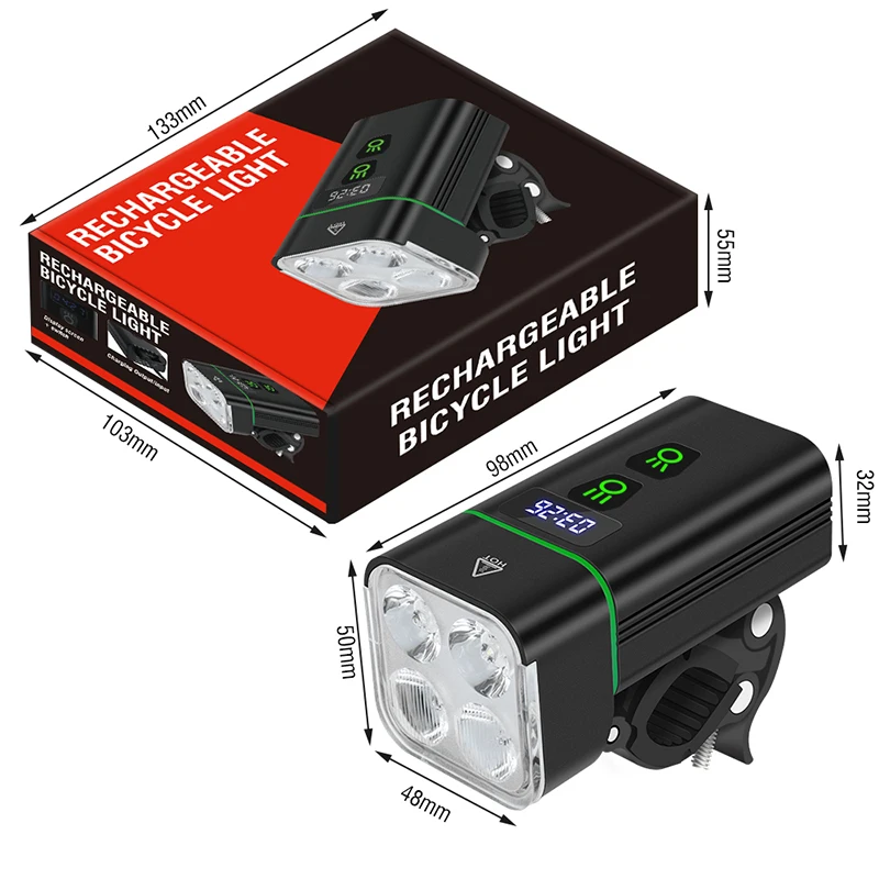 Factory 4 Pcs Outdoor Riding Led Bicycle Front Light Ipx5 Waterproof ...