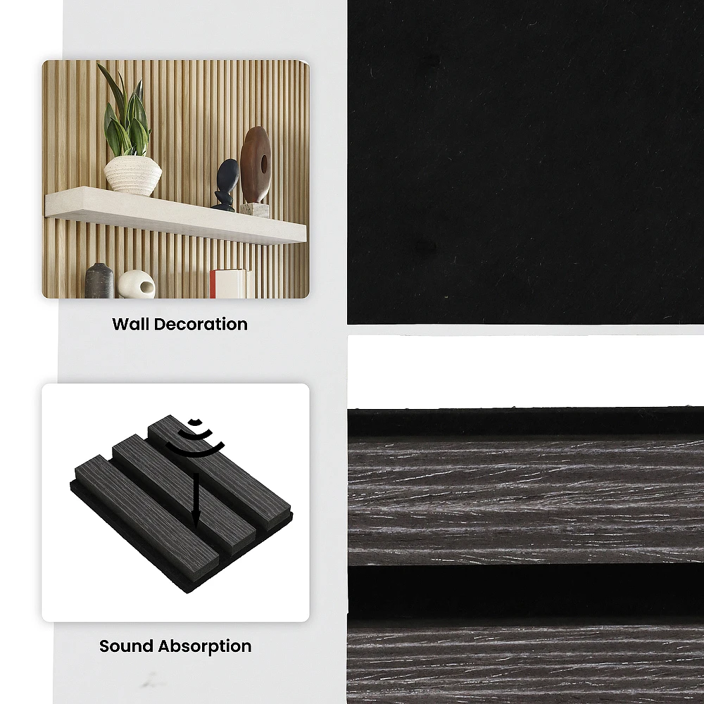 Acoustic Slat Wood Wall Panels - Stylish Soundproofing