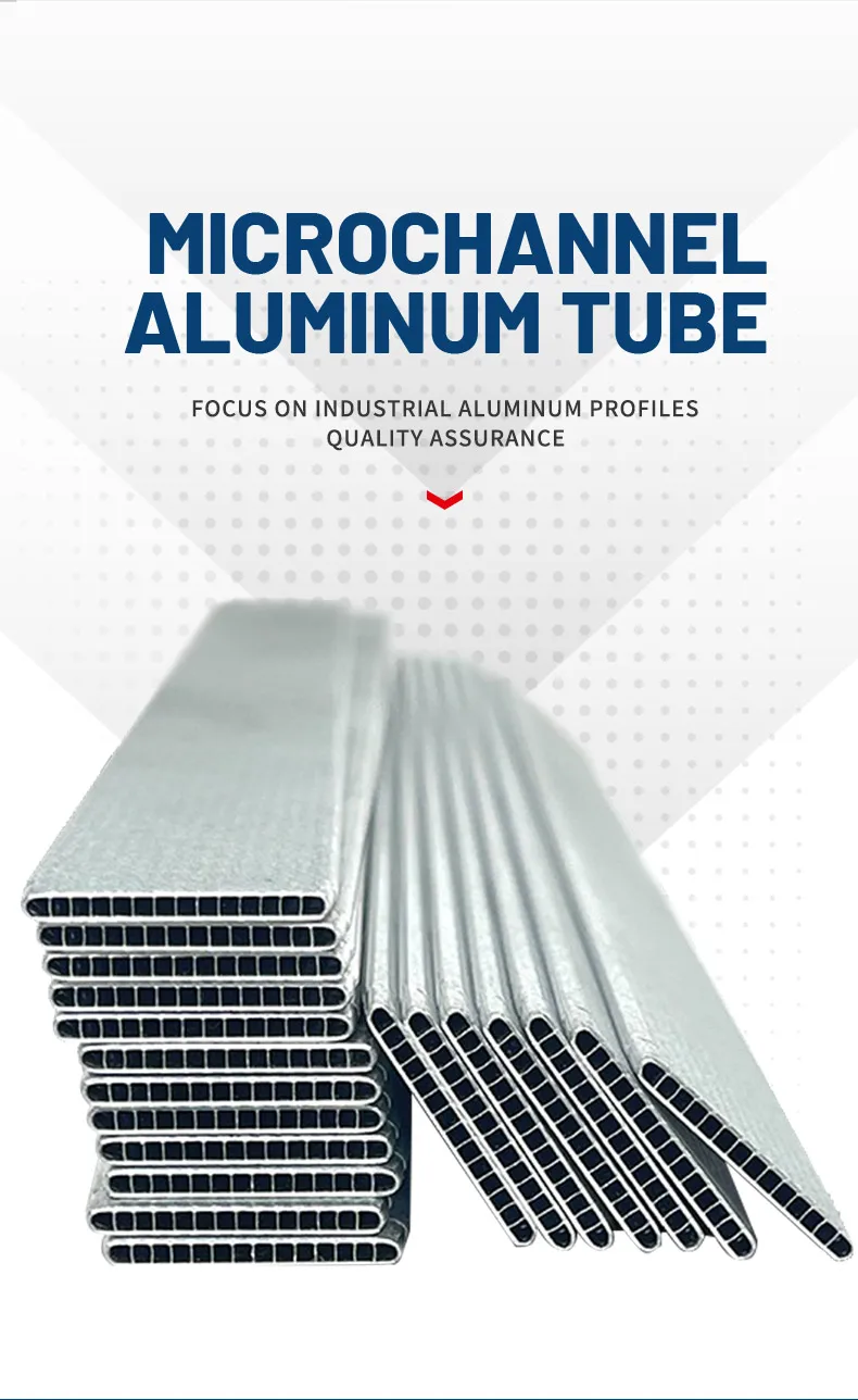 Factory Customized Flat Aluminum Tube Extruded Micro-channel Aluminum ...