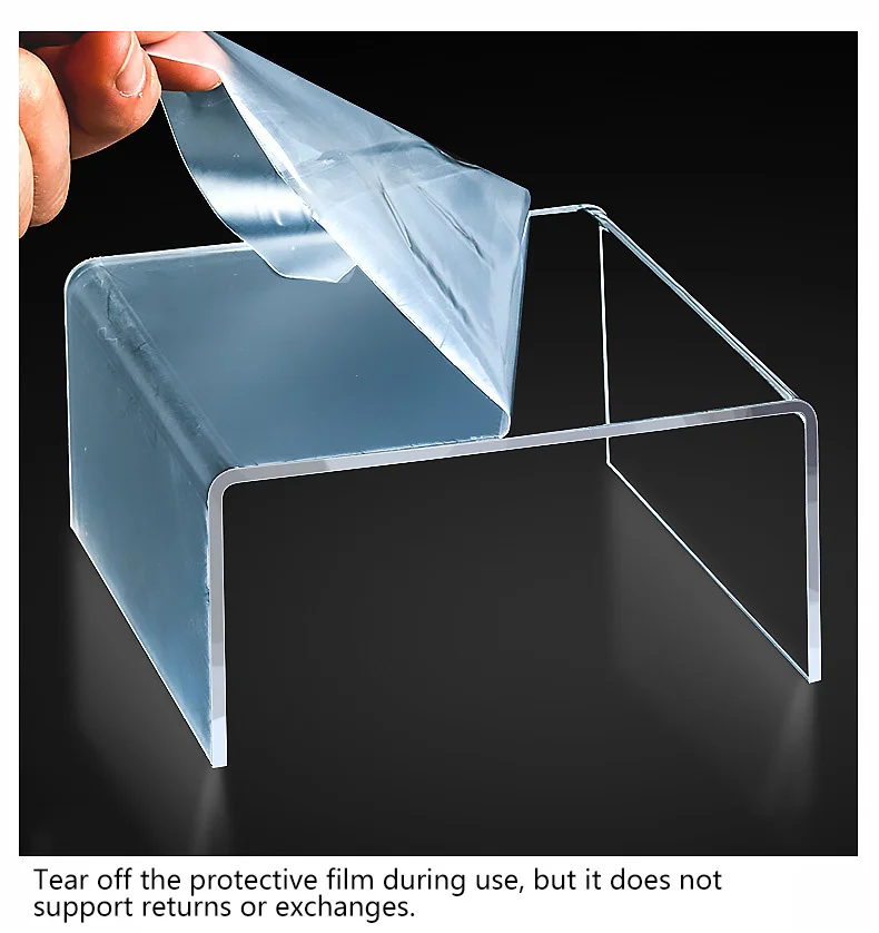 Wholesale Custom Logo U Shape Clear Red Black White Acrylic Table Riser ...