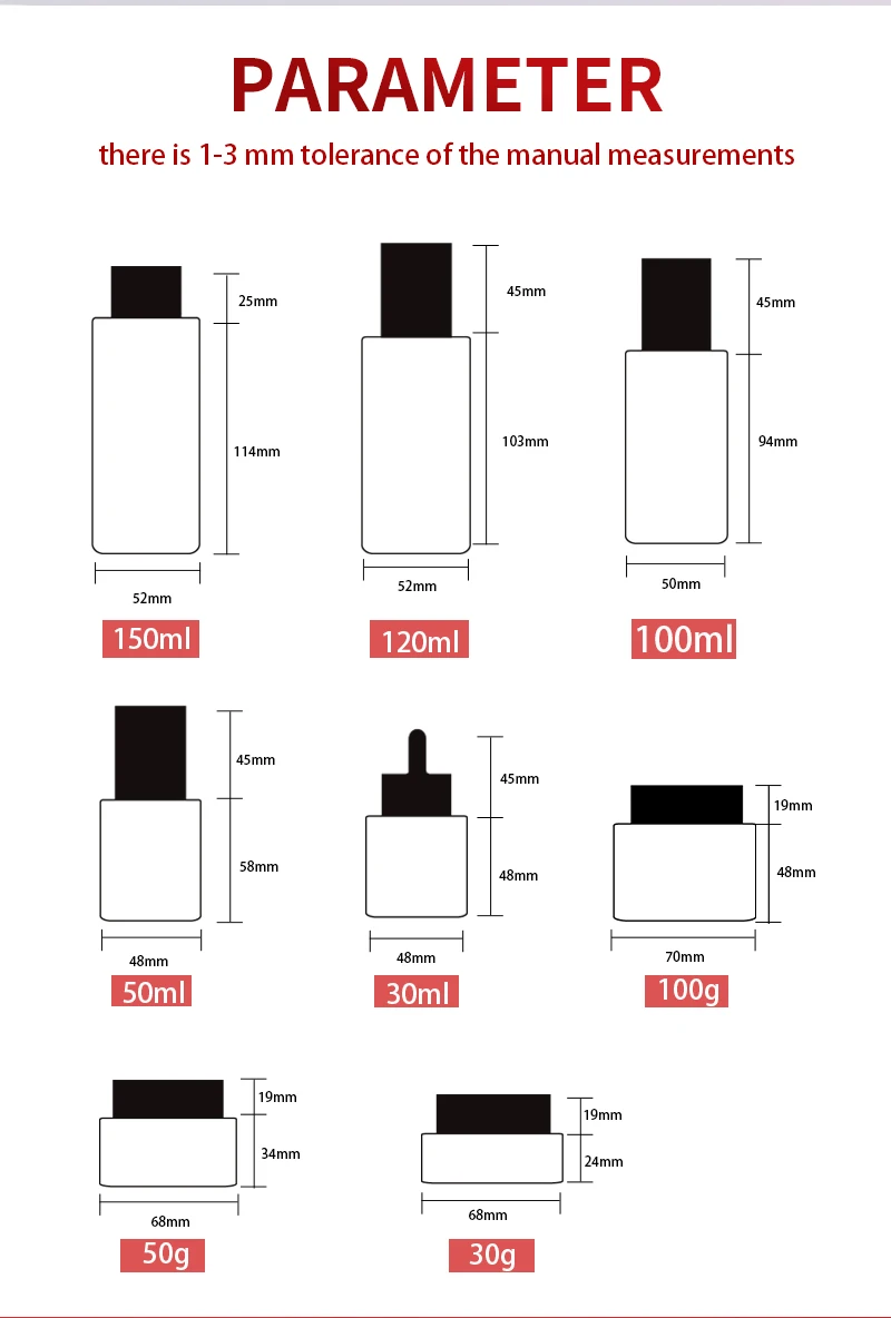 Frosted Glass Jar Serum Eye Essential Oil Dropper Toner Lotion Cream ...