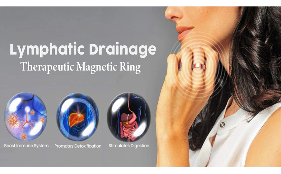 Magnetic Therapy Ring - Lymph Detox & Blood Sugar Control