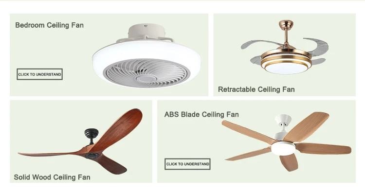 Aier Modern Ceiling Fan With Light Wood Acrylic Abs Fan All Copper ...