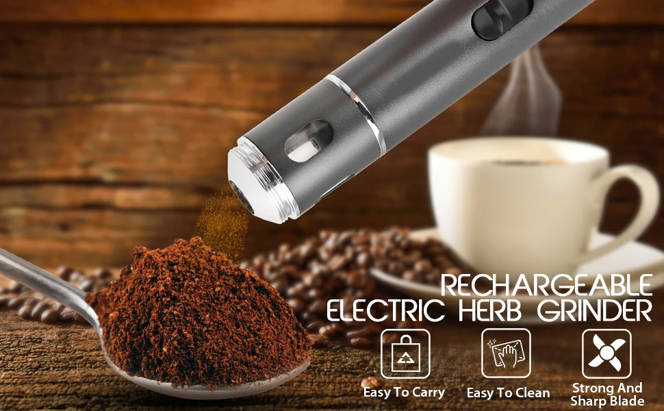 Wholesale Portable Cordless Mini Rechargeable Automatic Electric Herb ...