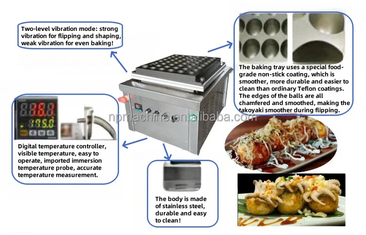 Takoyaki Maker - High Productivity Snack Machine