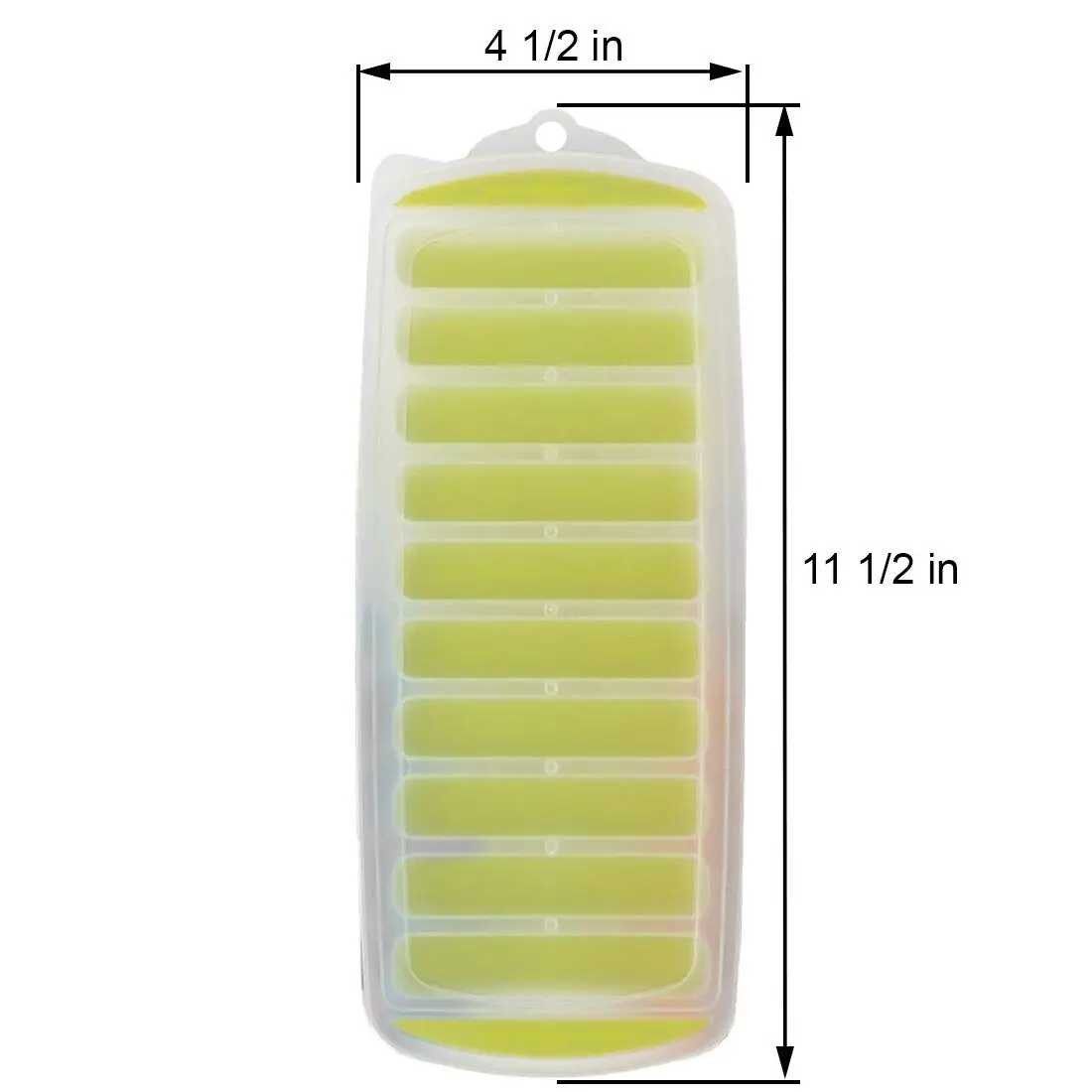 10 Cube Ice Cube Tray 10 Holes Silicone Forms Long Strip Finger Biscuit ...