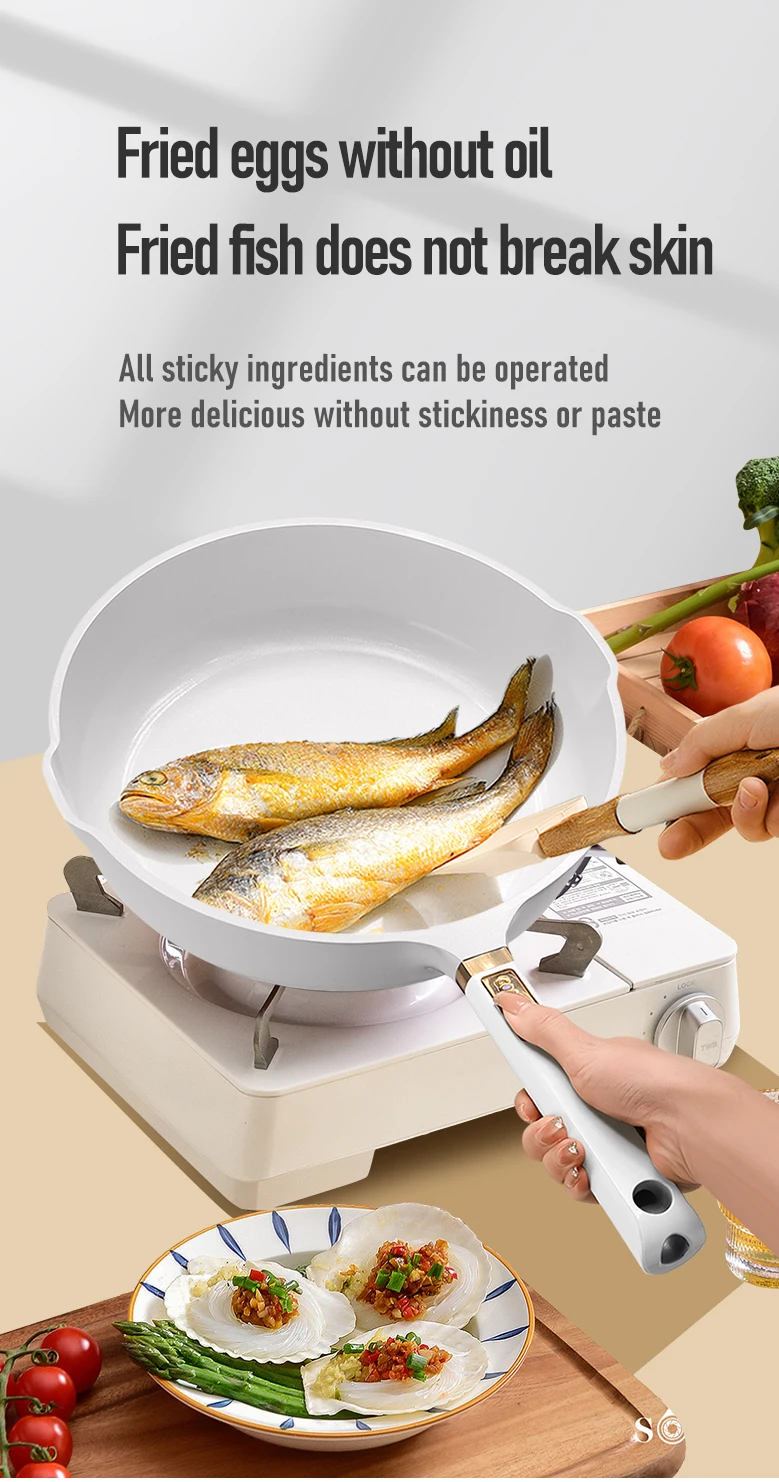 Ceramic Frying Pan - Non-Stick, Multi-Functional Wok