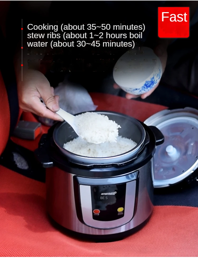 Multifunctional Portable Electronic Pressure Rice Cooker Kitchen White ...